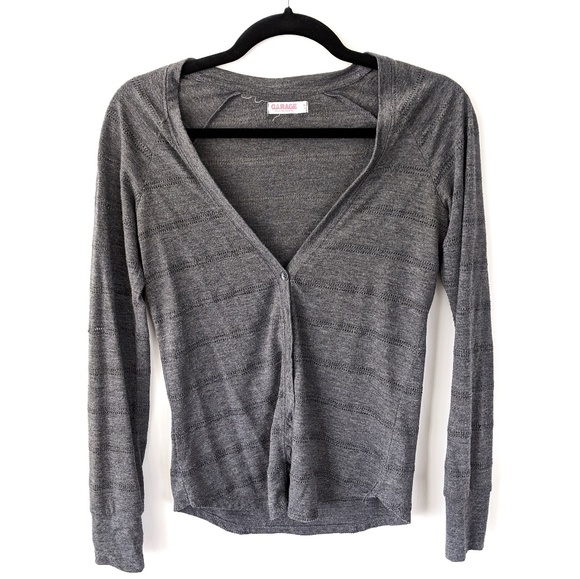 Garage | Sweaters | Garage Light Grey Button Down Cardigan | Poshmark